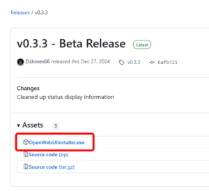 OpenWebUIをWindowsにワンクリックでインストールする方法