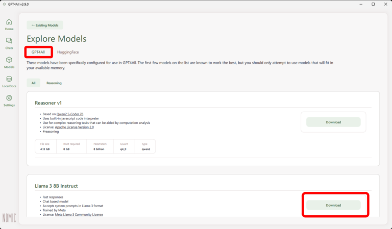 WindowsローカルにLLM環境を構築できるGPT4ALLの使い方